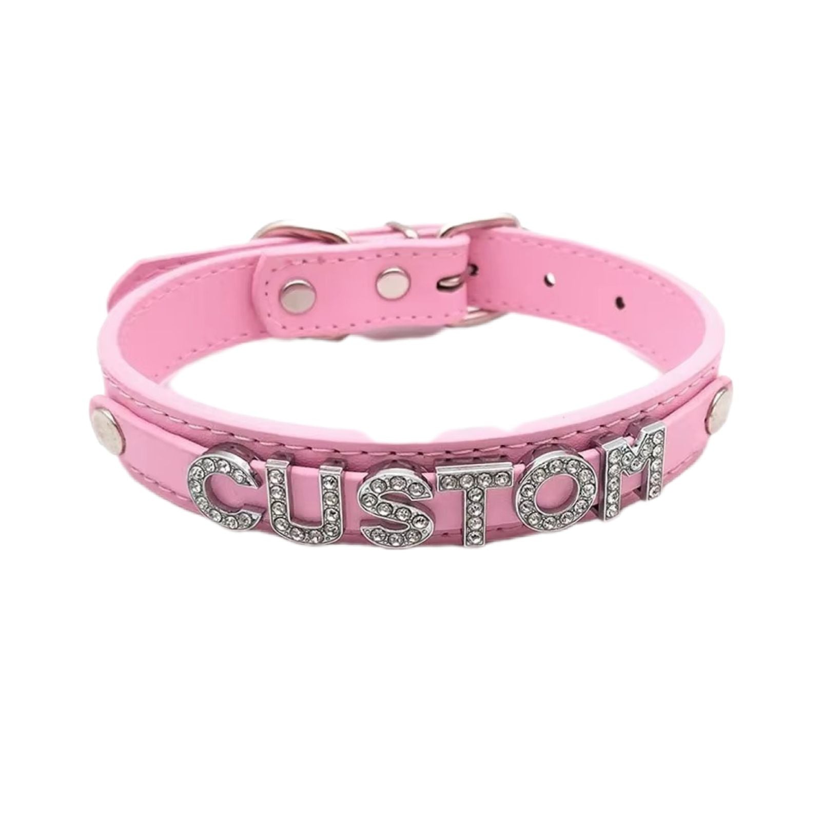 Coleira Personalizada Pipet - Rosa